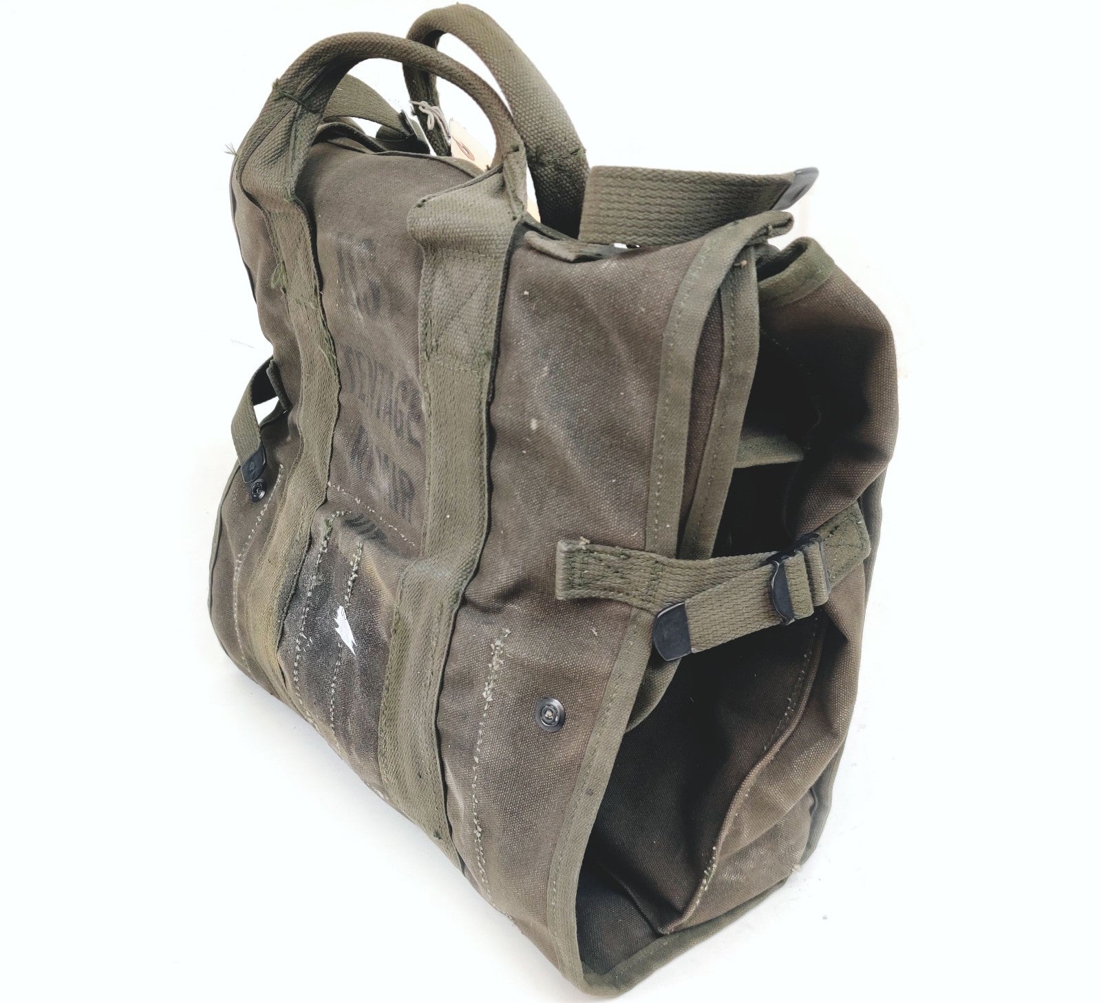 Military US Army Canvas Tentage and Sail Sailing Repair Kit Bag ...